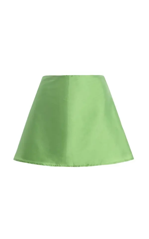 MARLIES GRACE Taffeta Mini Skirt - Blue