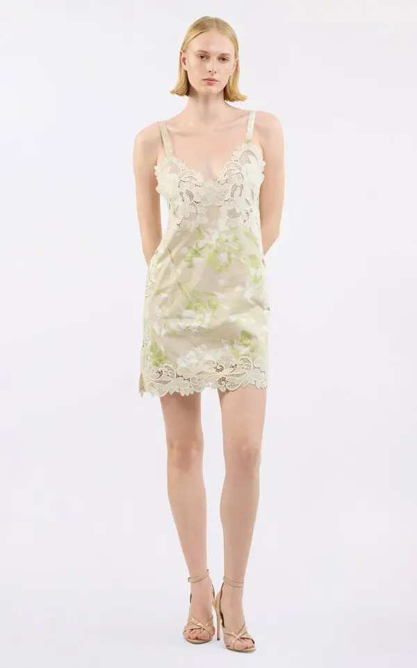 Elie Saab Lace-insert Mini Dress