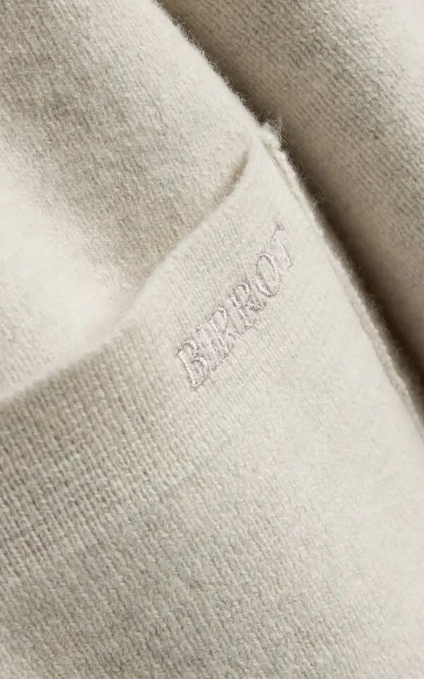 BIRROT Knitted Wool Cardigan