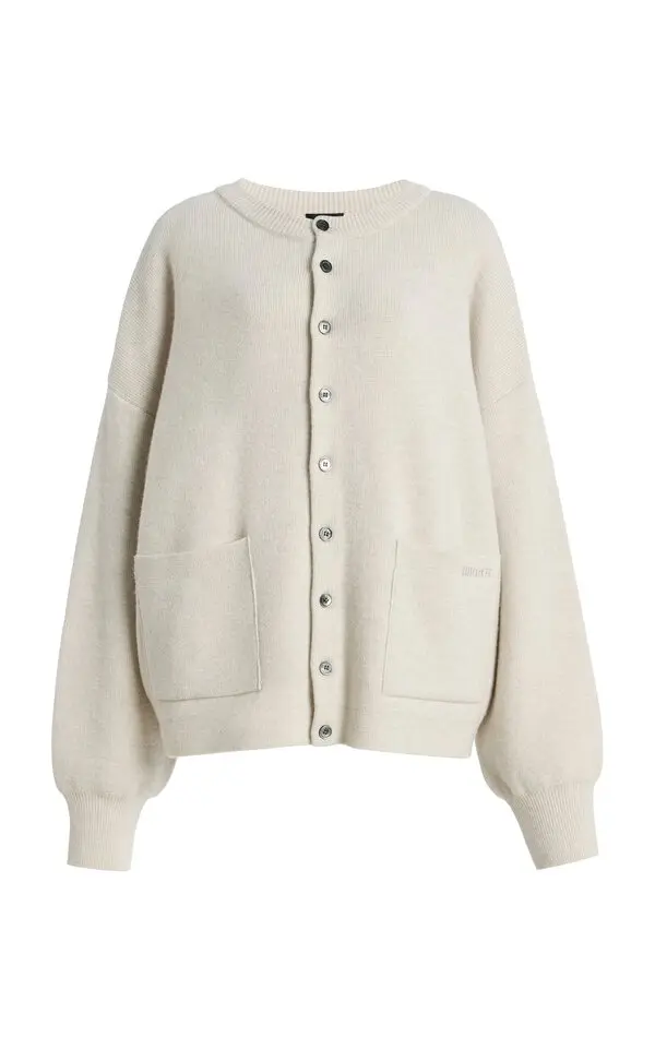 BIRROT Knitted Wool Cardigan