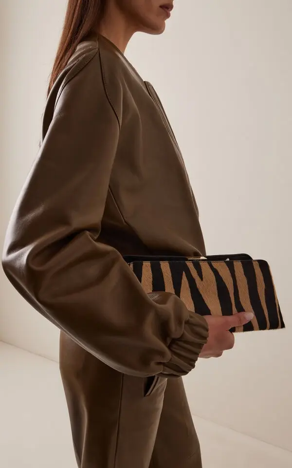 VERAFIED Clair Zebra Calf Hair Bag