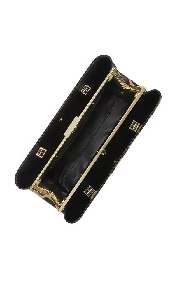 VERAFIED Clair Zebra Calf Hair Bag