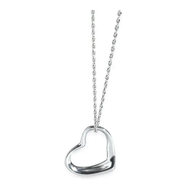 Tiffany & Co. Sterling Silver Elsa Peretti Open Heart Pendant Necklace - Sterling_silver