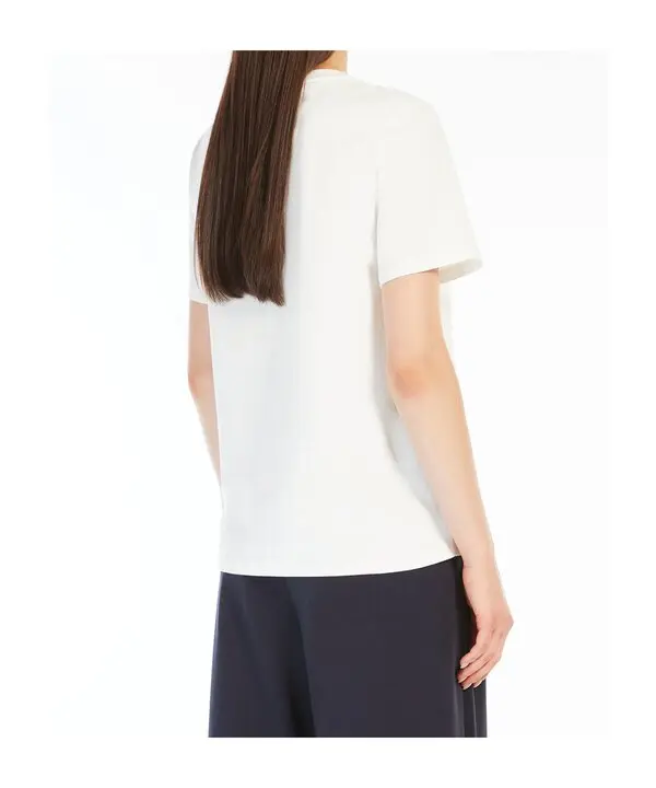 Max Mara Graphic Print T-shirt - White