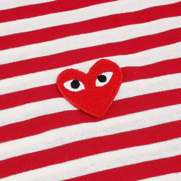 Play Comme Des Garcon Striped Long Sleeve T-shirt