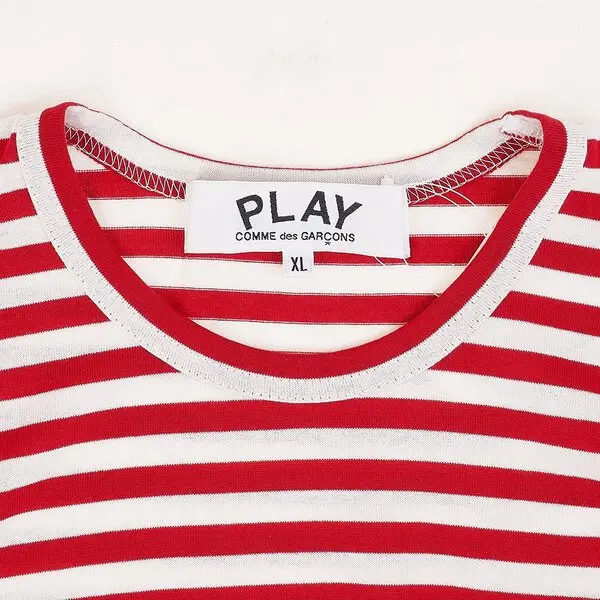 Play Comme Des Garcon Striped Long Sleeve T-shirt