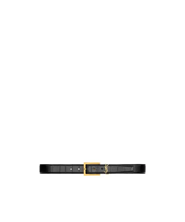 Saint Laurent Cassandre Belt In Eel