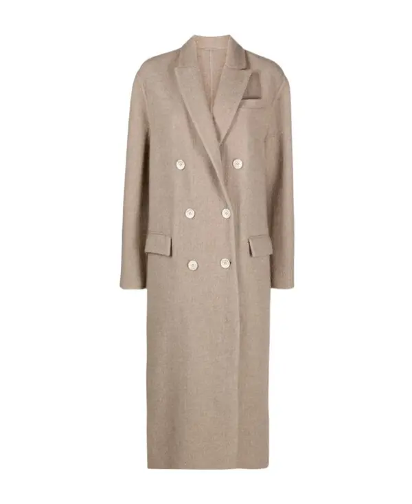 Brunello Cucinelli Double-breasted Straight Hem Coat