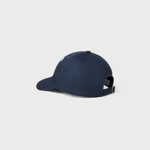 Celine Baseball Cap In Washed Cotton Gabardine