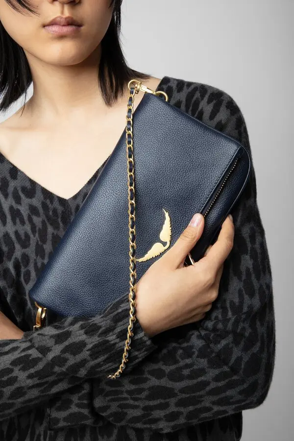 Zadig&Voltaire Voltaire Logo-plaque Clutch Bag