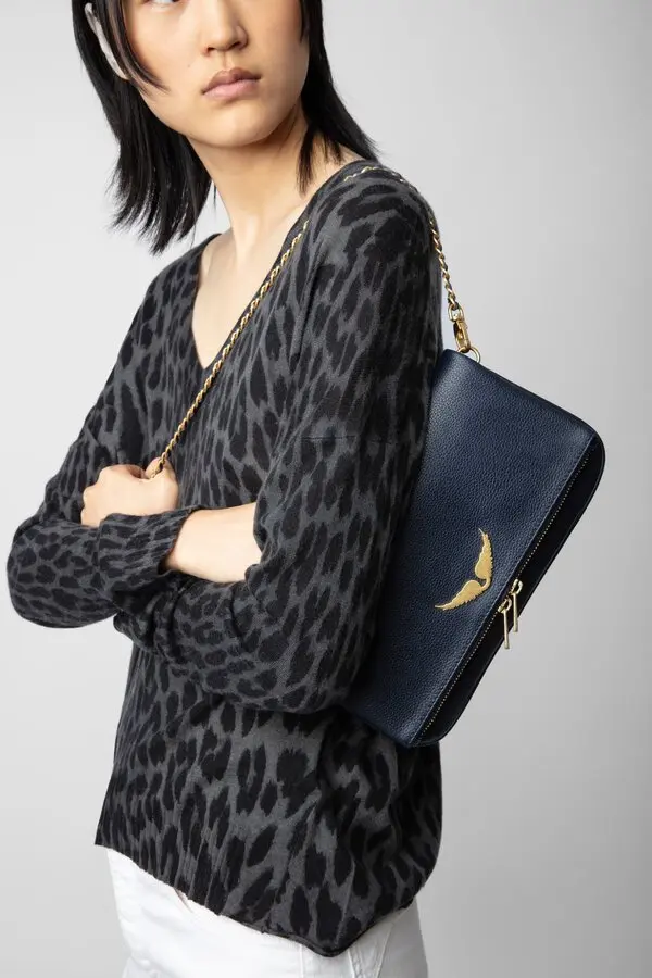 Zadig&Voltaire Voltaire Logo-plaque Clutch Bag