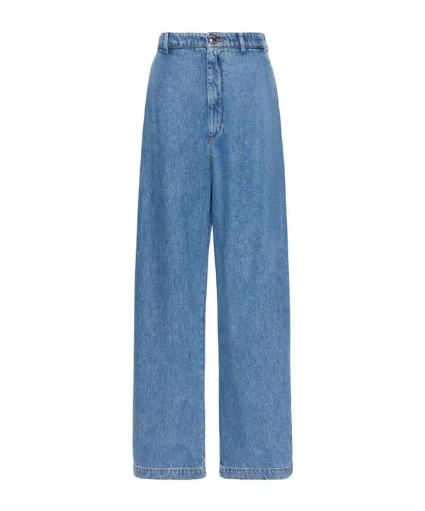 Sportmax Pioppo Wide-leg Jeans - Blue