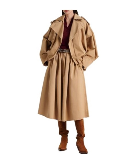 Gabriela Hearst Cotton Twill Trench Jacket