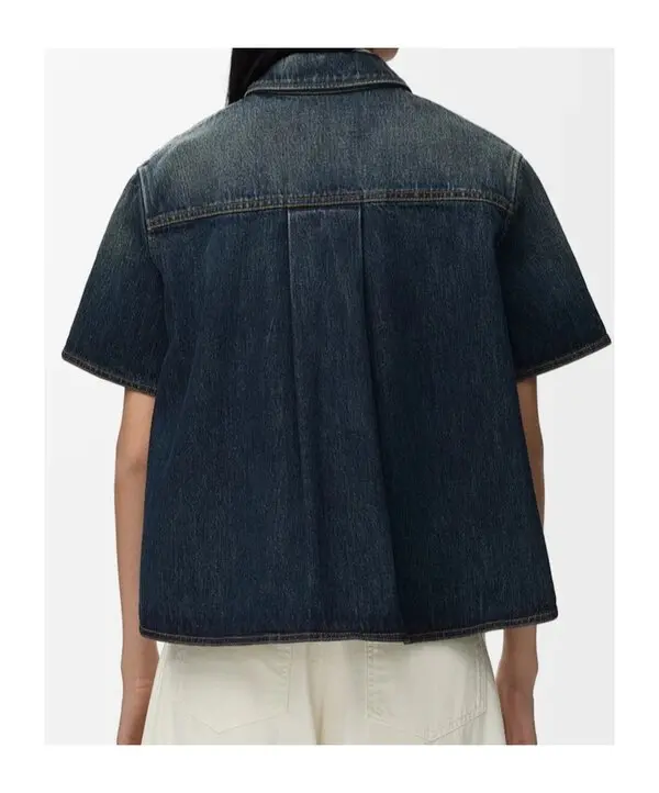 Loewe Short Sleeve Embroidered Shirt - Black