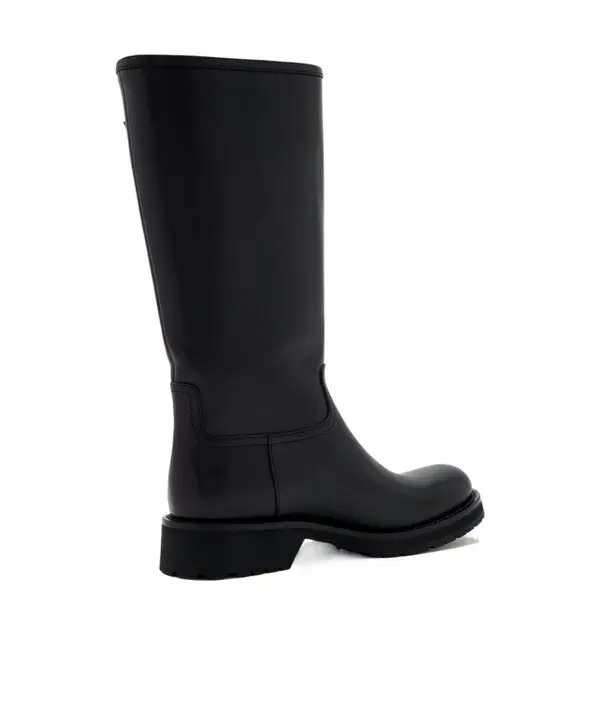 Gucci Biker Boots With Web Detailing - No