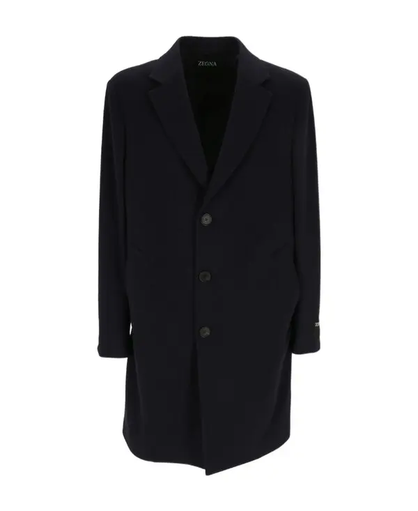Zegna Long-sleeved Wool Coat