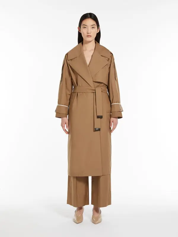 Max Mara Waterproof Twill Trench Coat