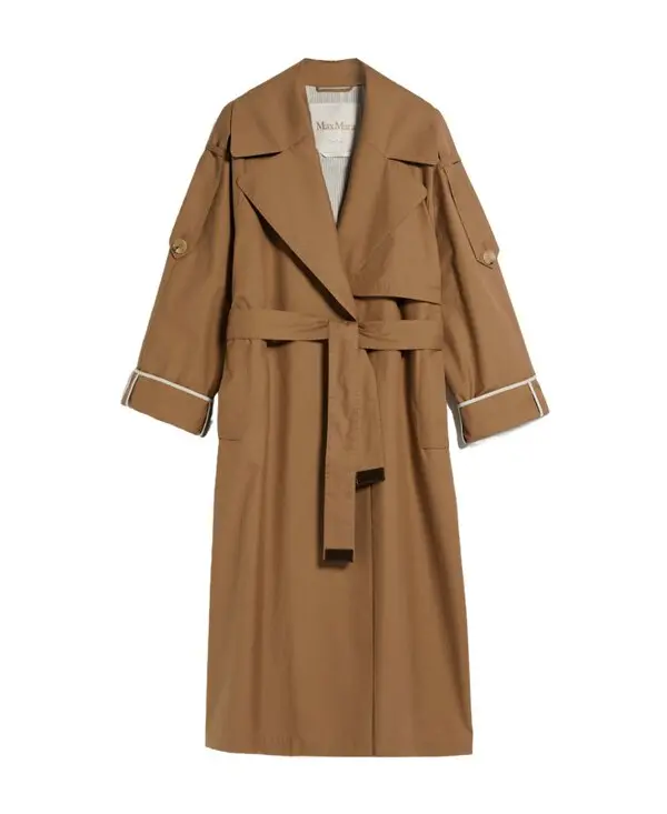 Max Mara Waterproof Twill Trench Coat - Brown