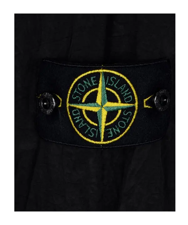 Stone Island Logo Patch Zip-up Overshirt
