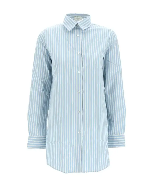 Etro Buttoned Long-sleeved Shirt - Blue