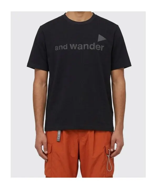 AND WANDER Logo Print T-shirt