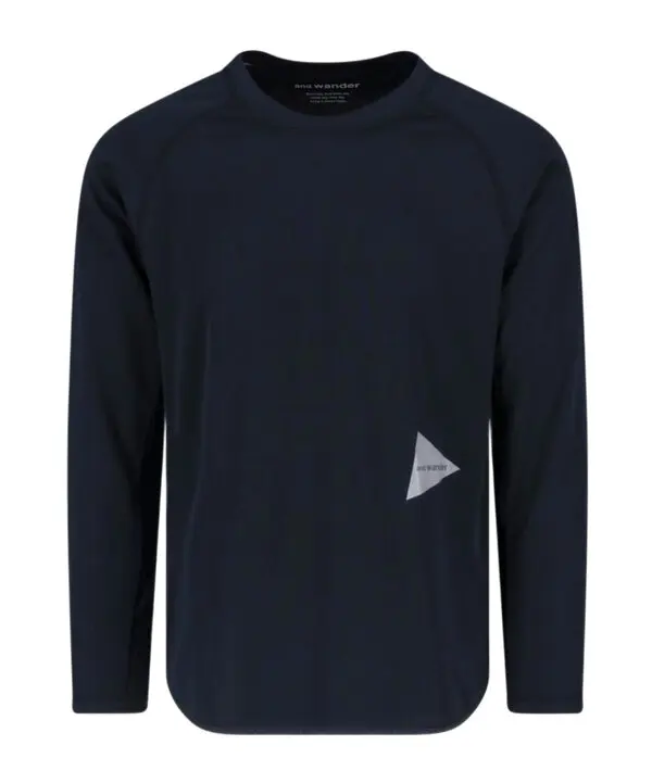 AND WANDER Logo Detail Long-sleeved T-shirt
