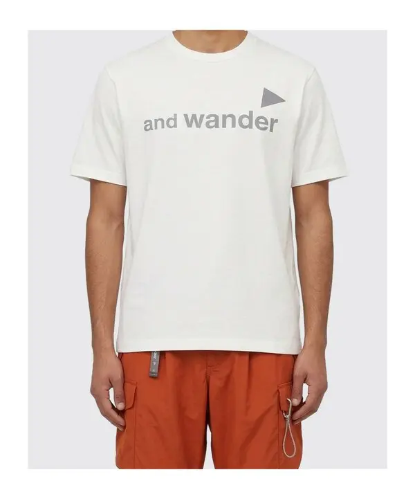 AND WANDER Logo Print T-shirt