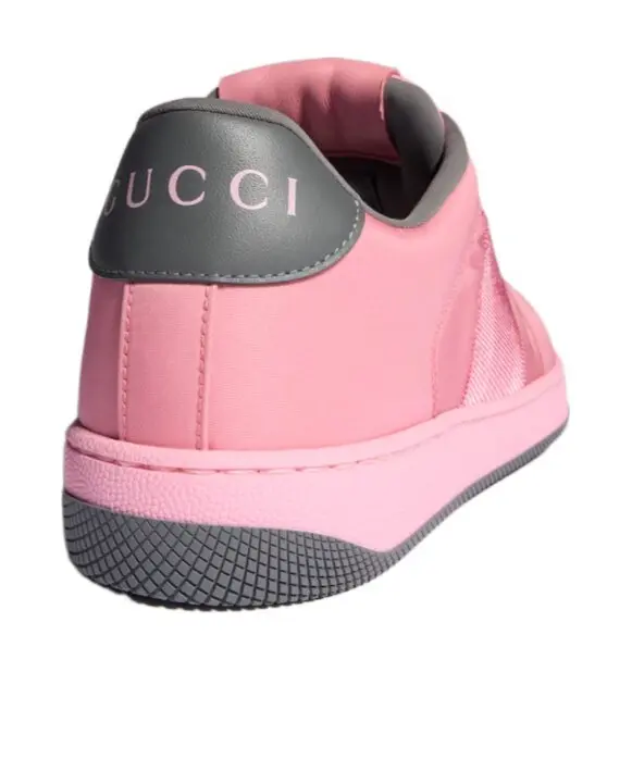 Gucci Screener Sneakers With Double G Rubber Insert - Pink