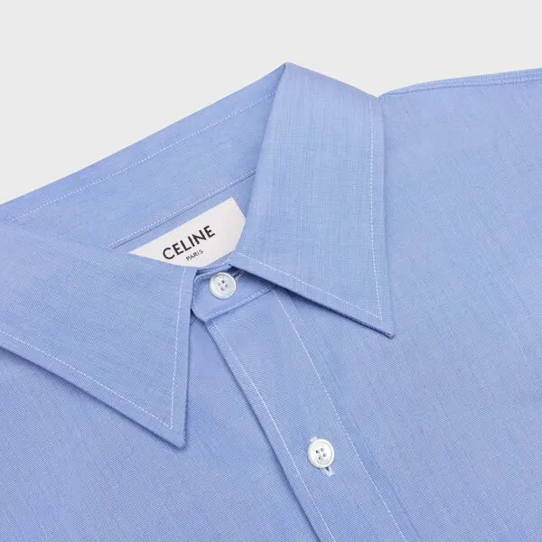 Celine Loose Shirt In Cotton Poplin