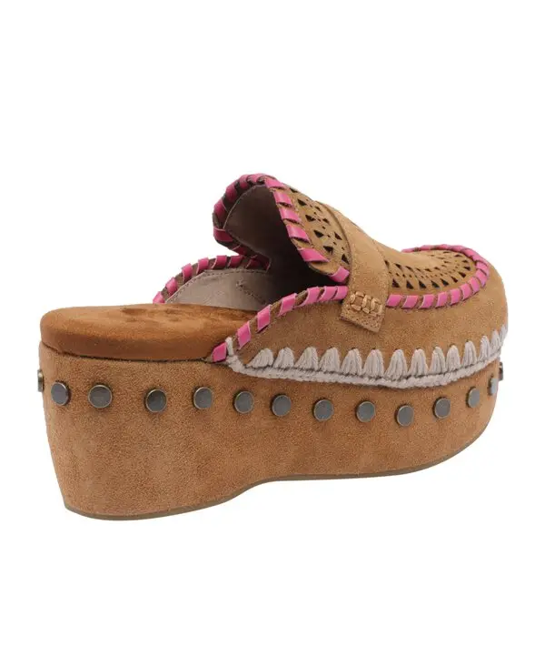 Mou Slip-on Clog Mules With Round Toe