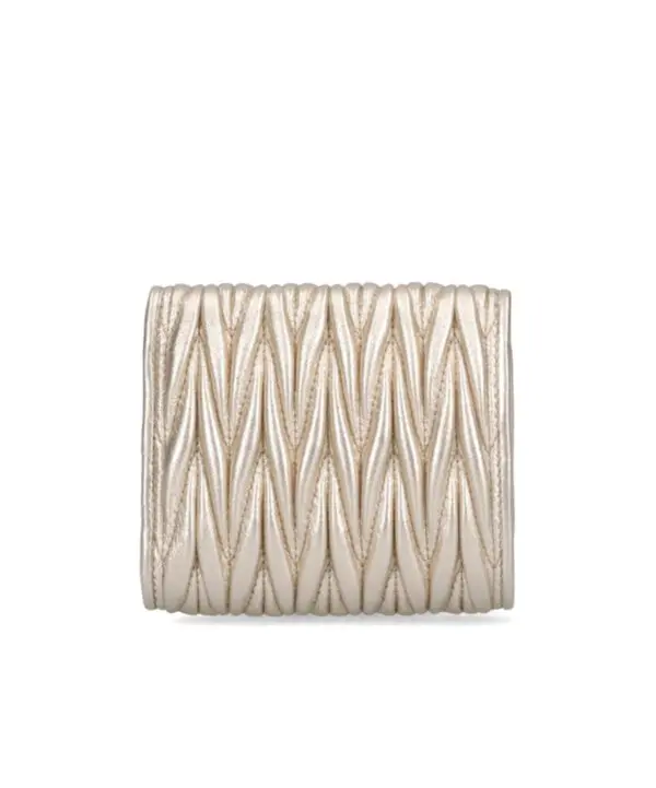 Miu Miu Matelassé Compact Wallet