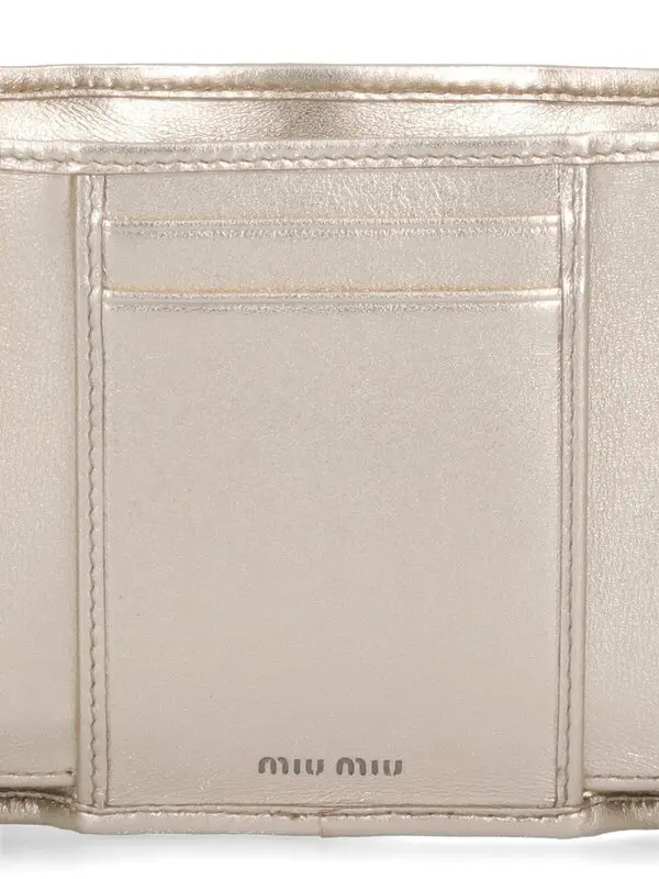 Miu Miu Matelassé Compact Wallet