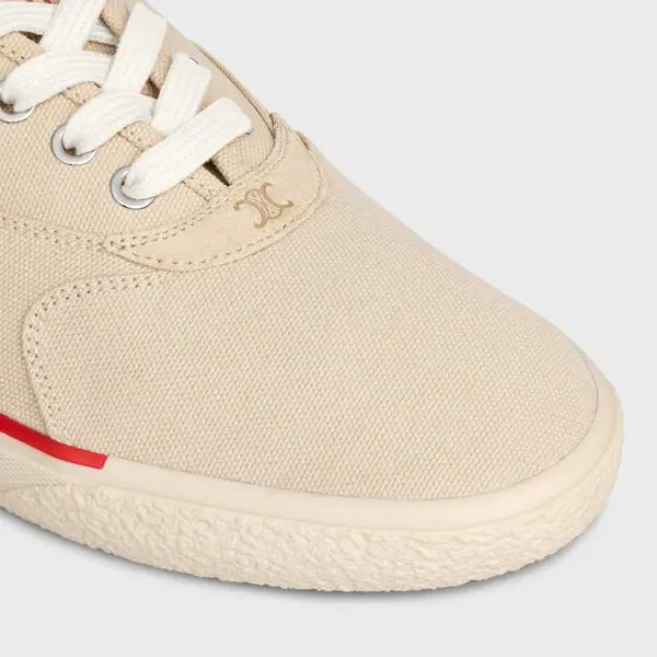 Celine Alan Sneaker In Canvas And Suede Calfskin