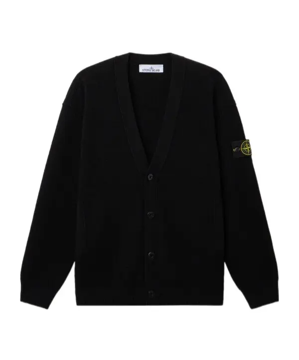 Stone Island Loose-fit V-neck Cardigan With Pockets