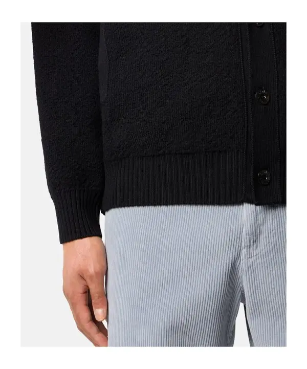 Stone Island Loose-fit V-neck Cardigan With Pockets