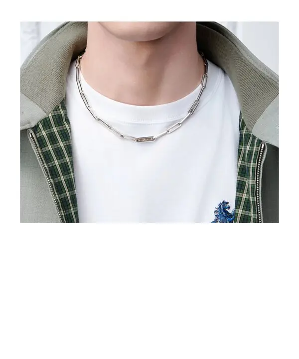 Dior Link Chain Link Necklace