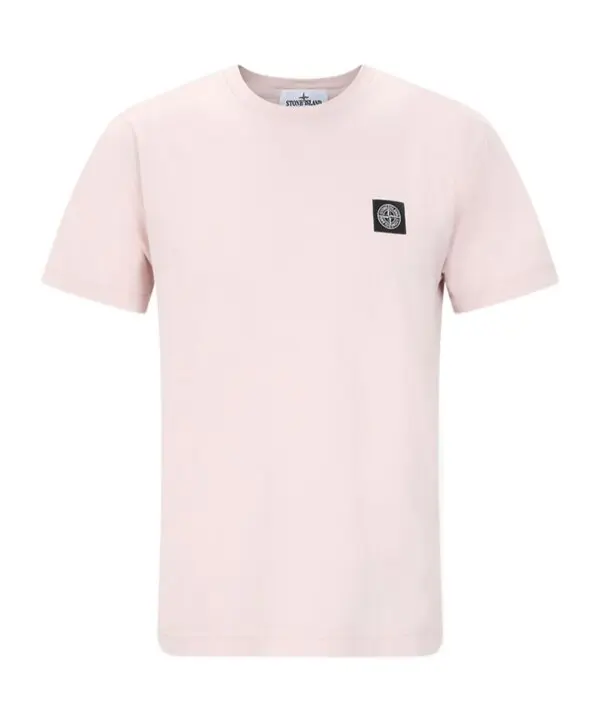 Stone Island Logo-patch T-shirt - Pink