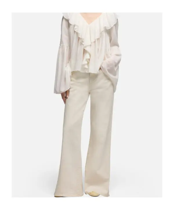 7 For All Mankind High-waisted Wide-leg Jeans - No