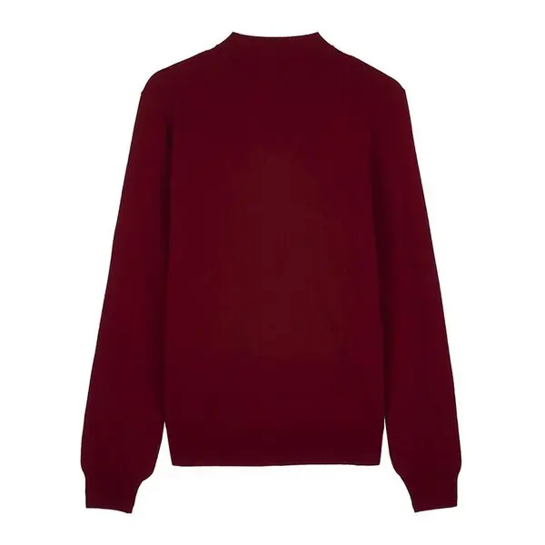 Play Comme Des Garcon Heart Appliqué Wool Cardigan