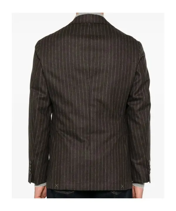 Brunello Cucinelli Pinstripe Peak-lapel Blazer