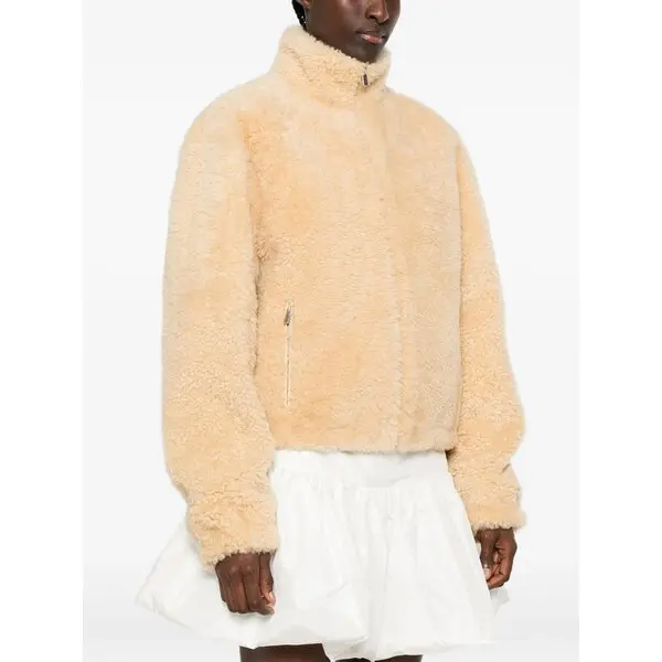 Miu Miu Shearling Zip-up Jacket