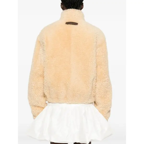 Miu Miu Shearling Zip-up Jacket