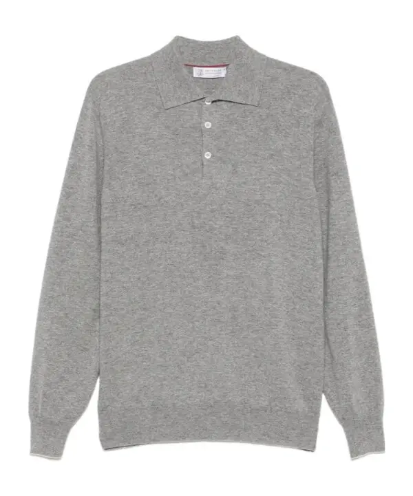 Brunello Cucinelli Long-sleeve Polo Shirt - No