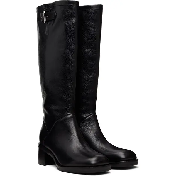 Our Legacy Knee-high Buckled Leather Boots