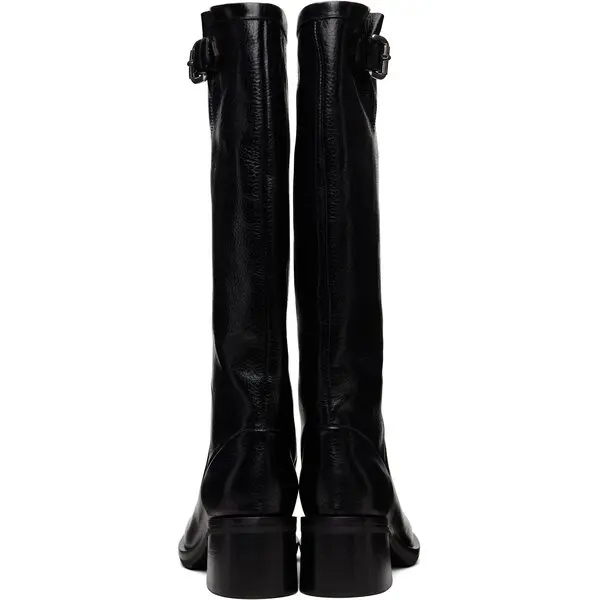 Our Legacy Knee-high Buckled Leather Boots