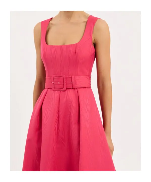 Rebecca Vallance Rosalia Belted Maxi Dress - Magenta