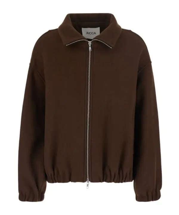 JUCCA High Collar Zip-up Bomber Jacket