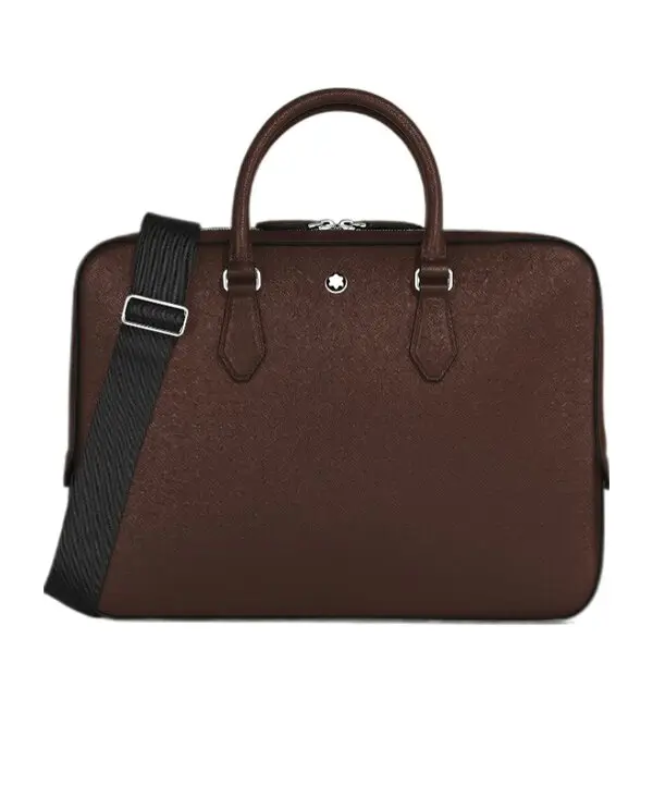 Montblanc Sartorial Leather Thin Briefcase - Ebony