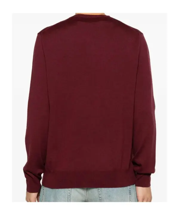 Valentino Garavani V-neck Logo Plaque Sweater