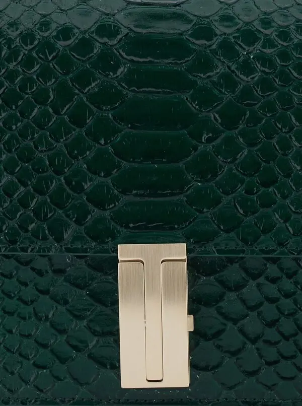 TOM FORD Semi Shiny Printed Python B/c Chainshoulder Bag